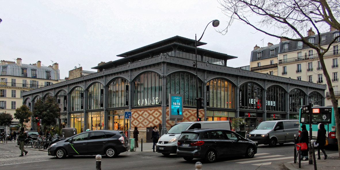 Een Parijse marché couvert zonder marché: Les Halles Secrétan ...